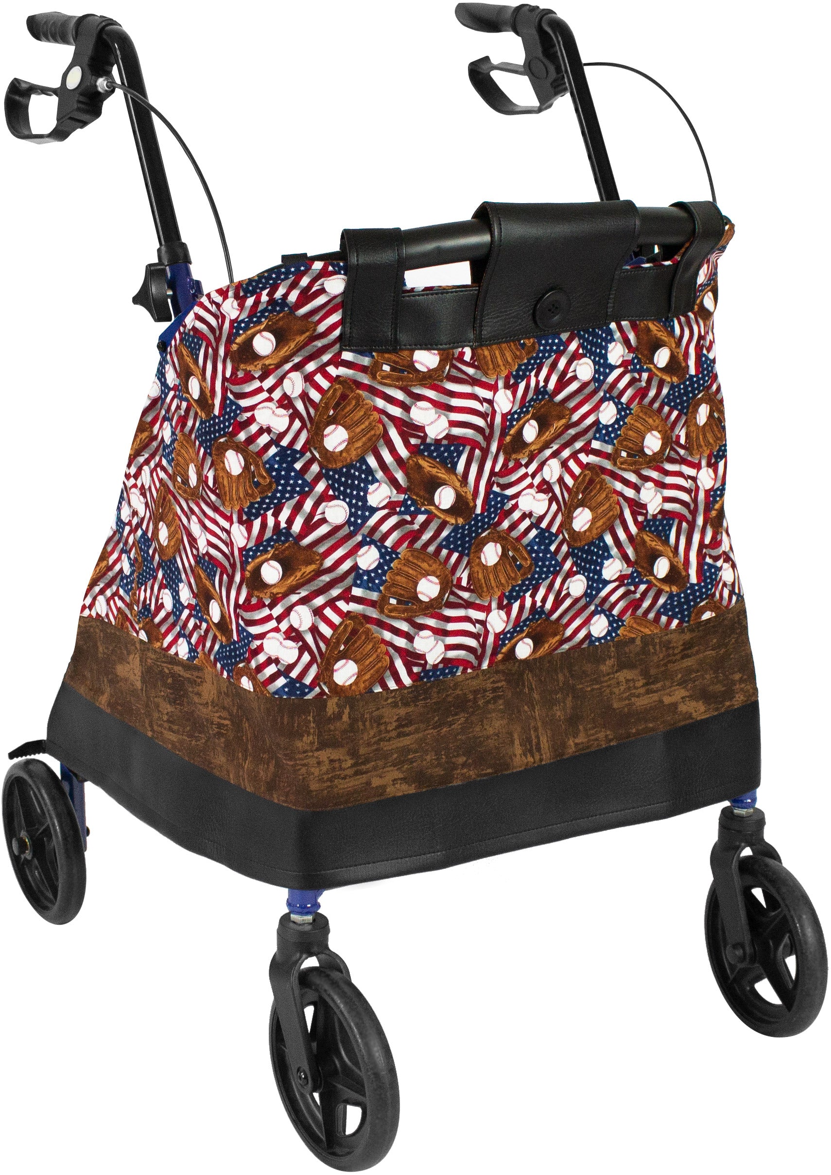 Multi-purpose and "feel good" rollator walker mobility aid accessory ...