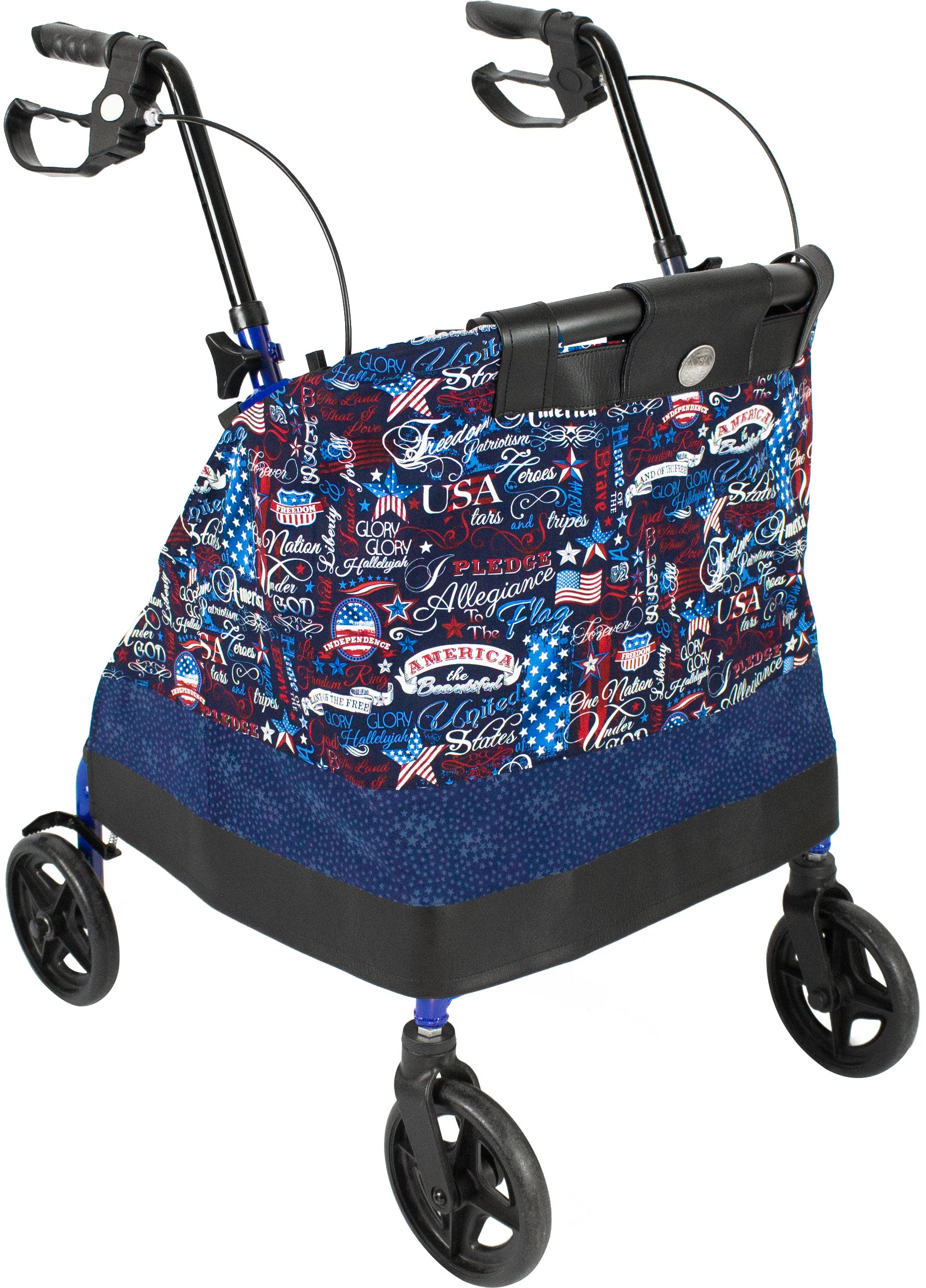 Multi-purpose and "feel good" rollator walker mobility aid accessory ...